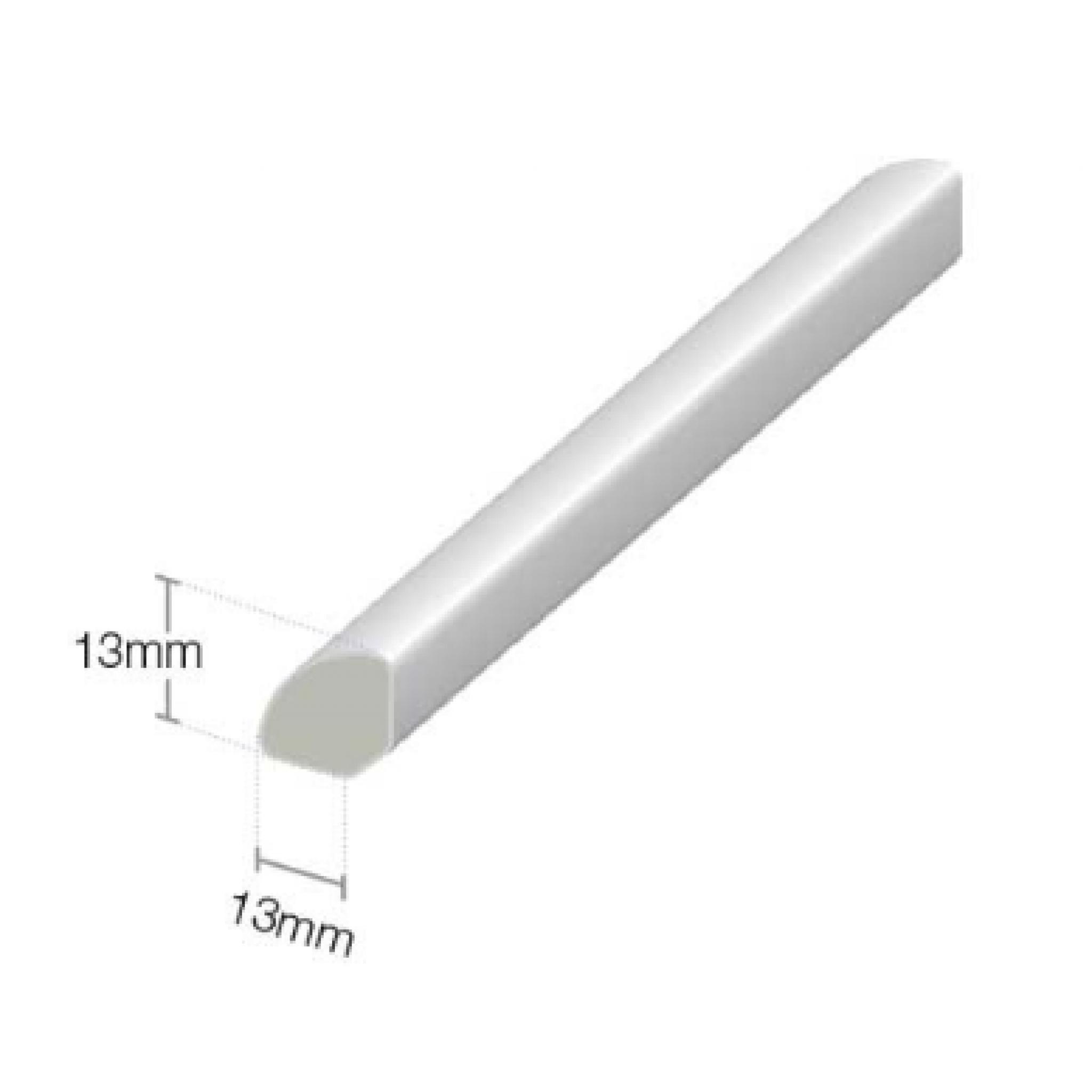 White PVC 13mm Quadrant