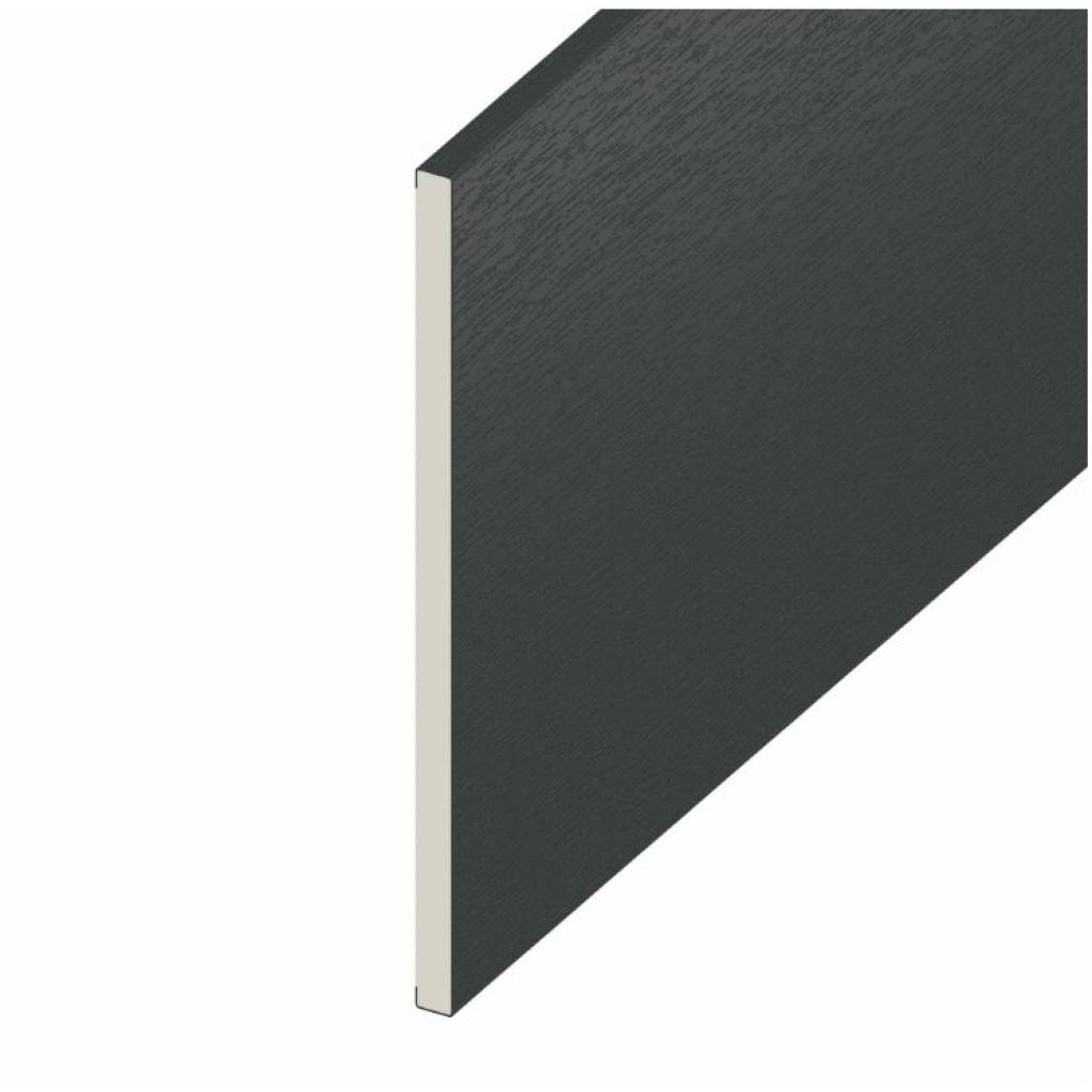 Anthracite Dark Grey Plain UPVC Soffit Board - 5m