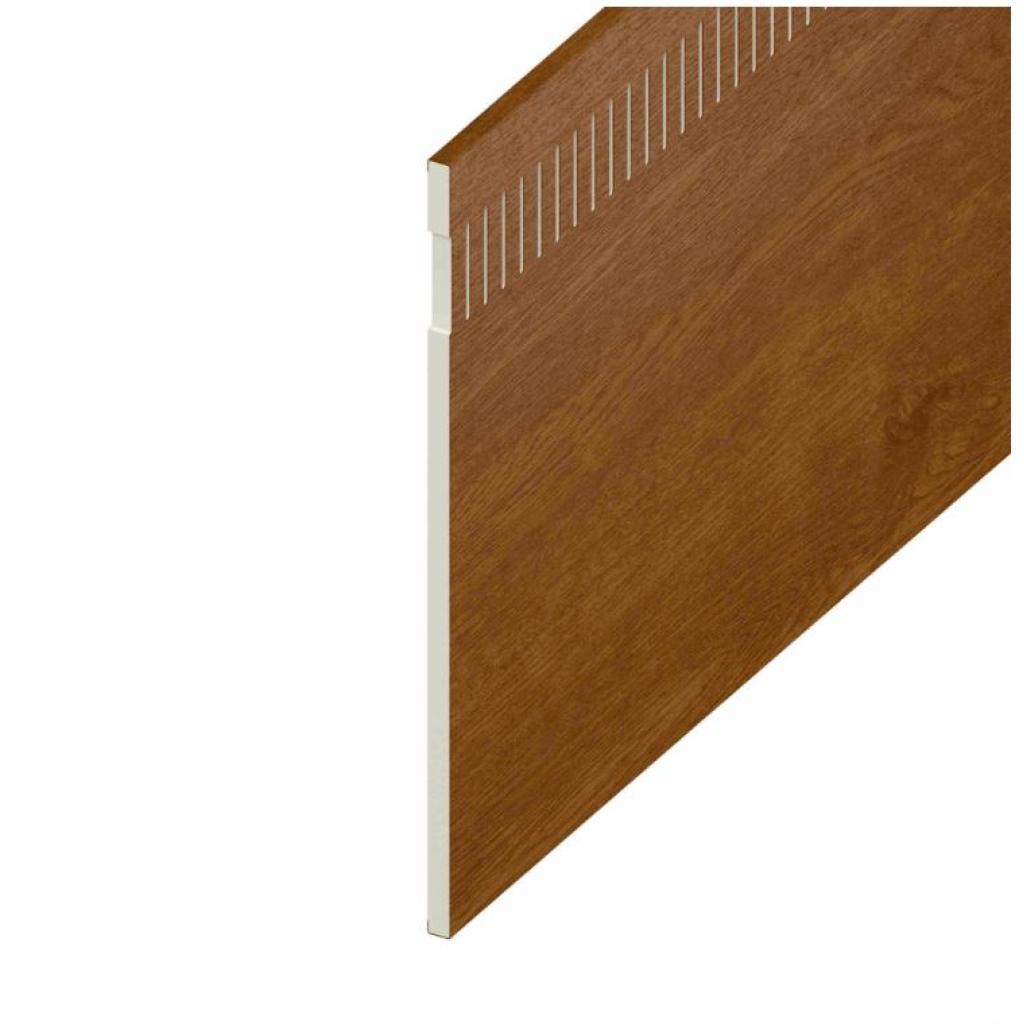 Golden Oak UPVC Vented Soffit Board - 5m