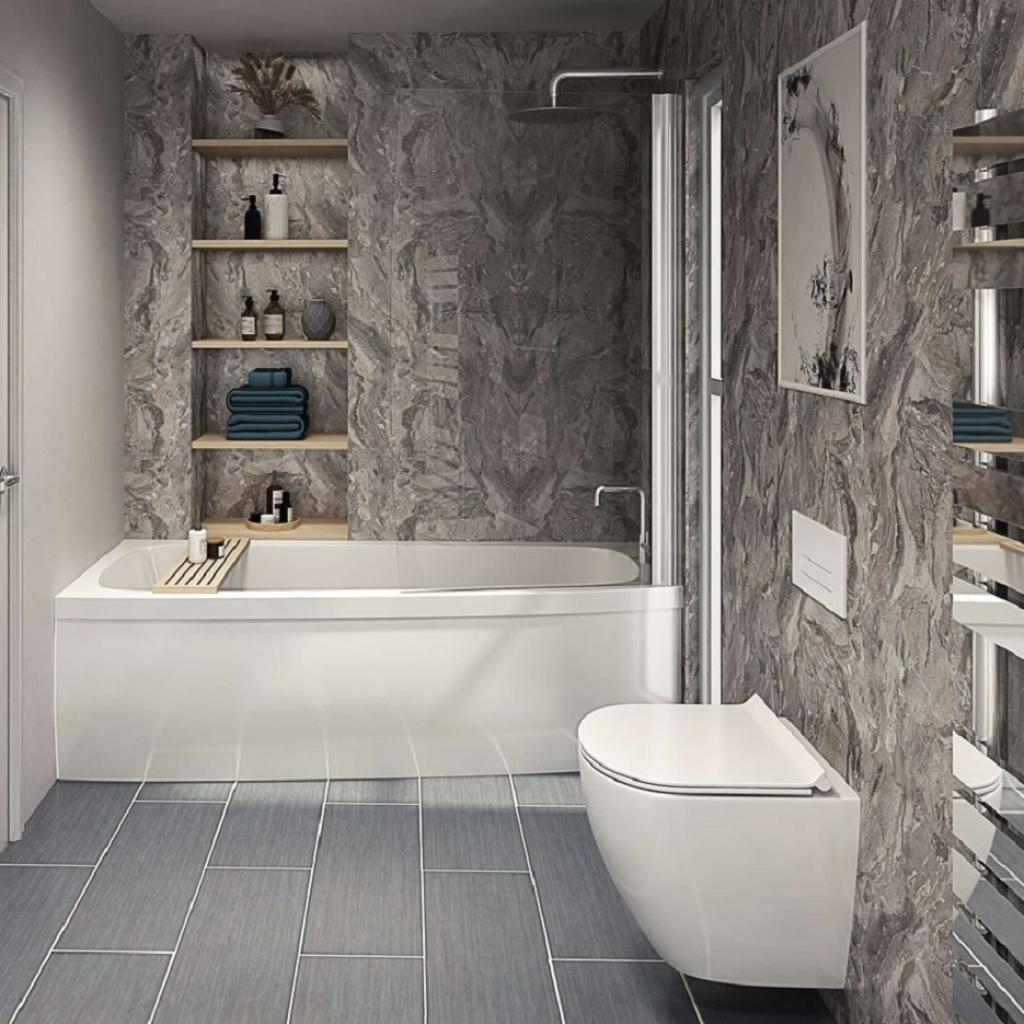 Beige Eiger Bathroom & Shower Wall Panel