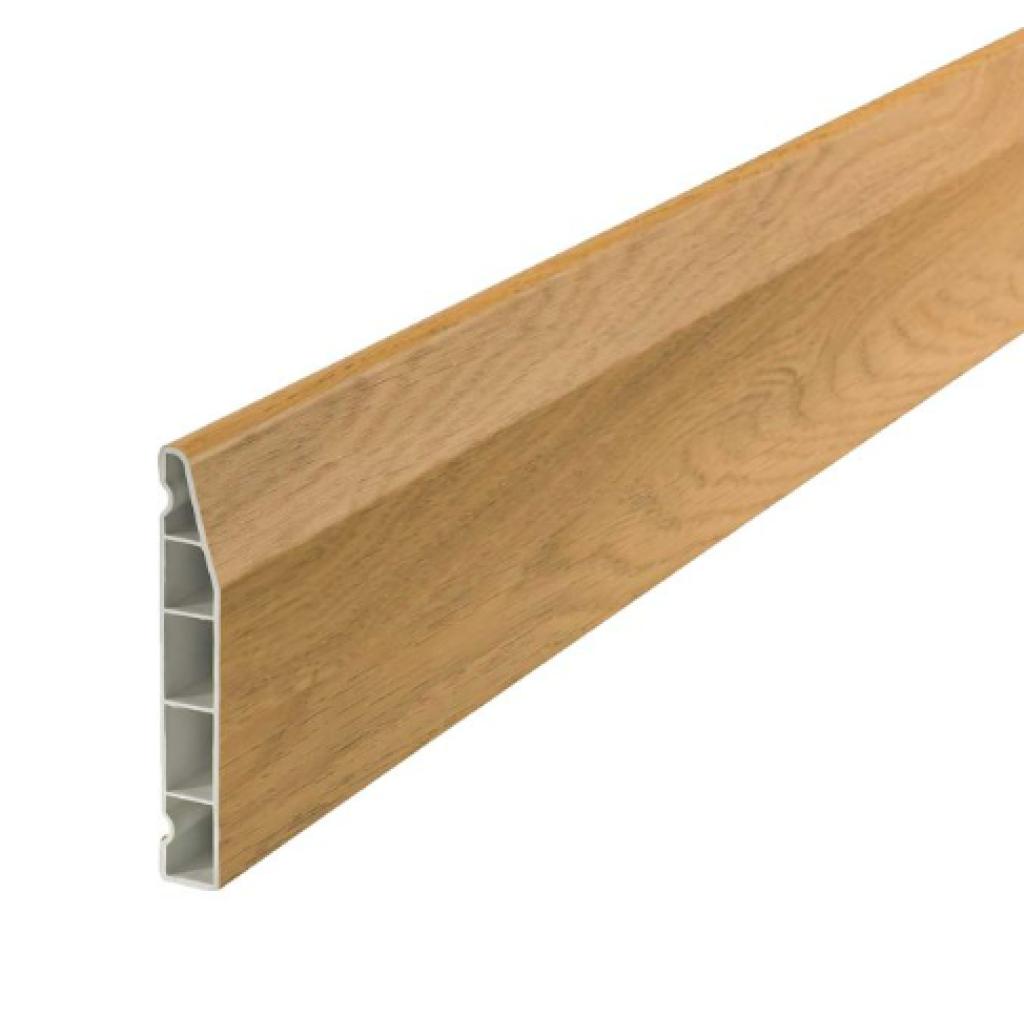 100mm White UPVC Skirting Board - White Chamfered