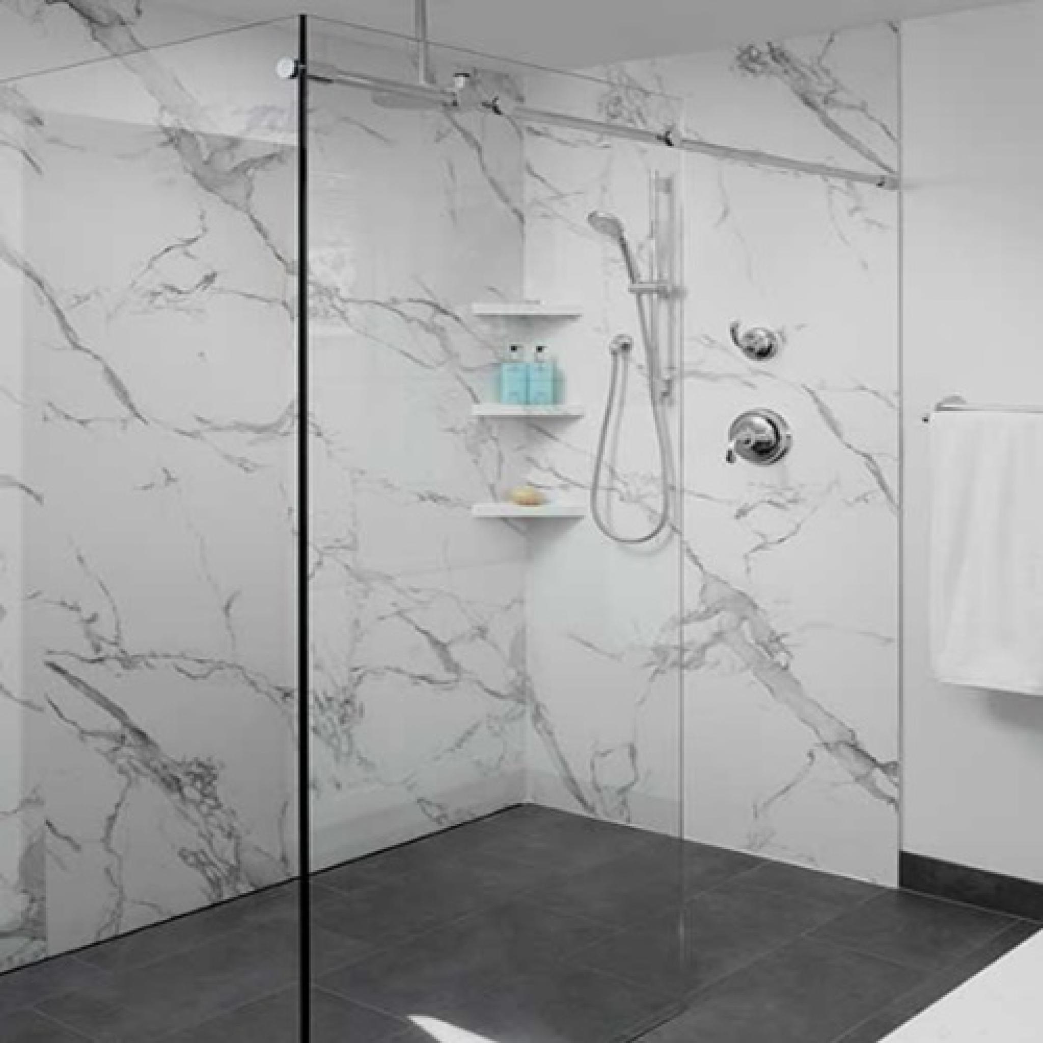 Onyx Carrara Super Matt - Economy PVC Bathroom Panel