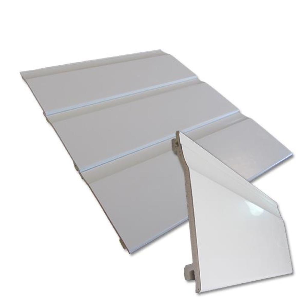White uPVC Shiplap Centre Joint Cladding Trim