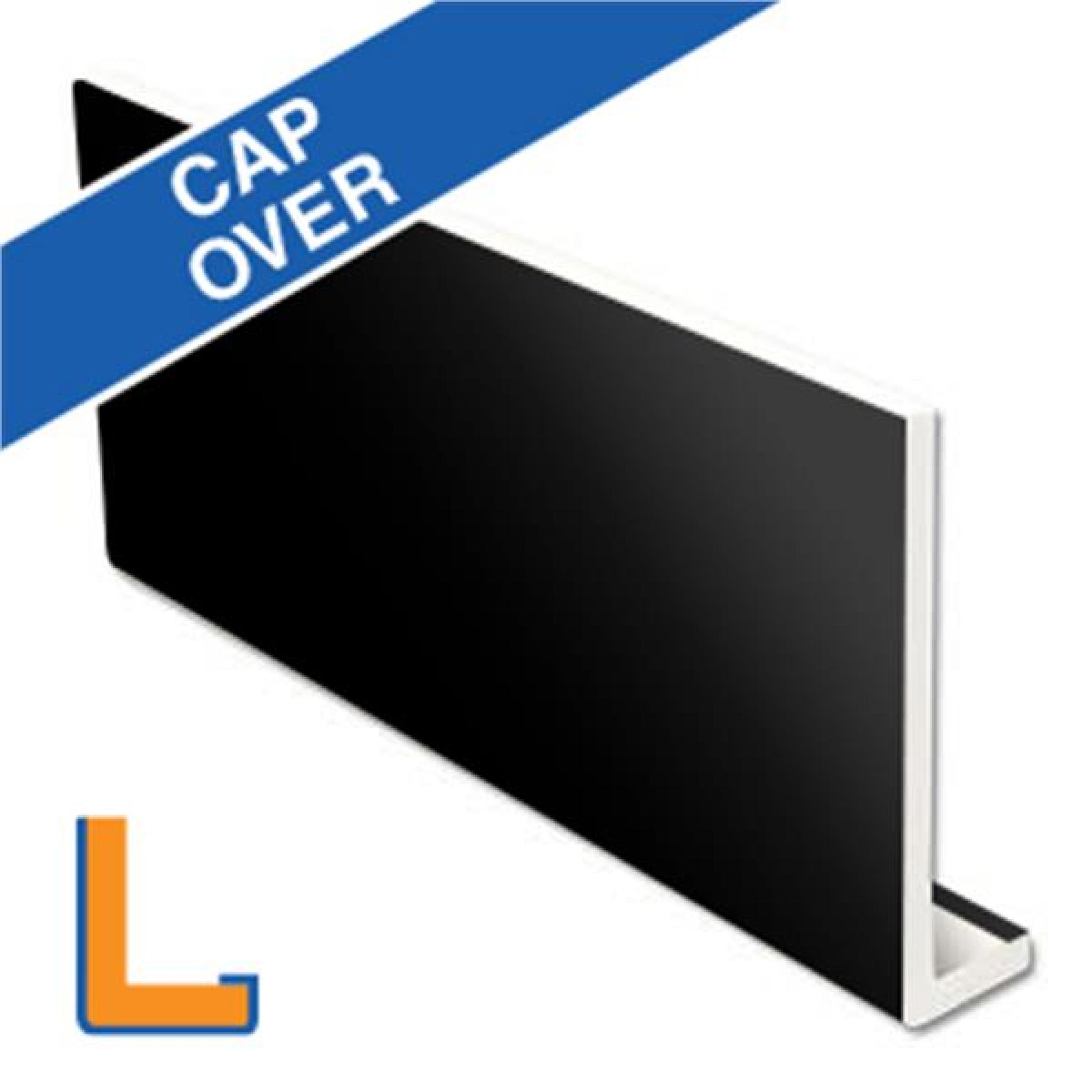 9mm Black Smooth Fascia Capping Board