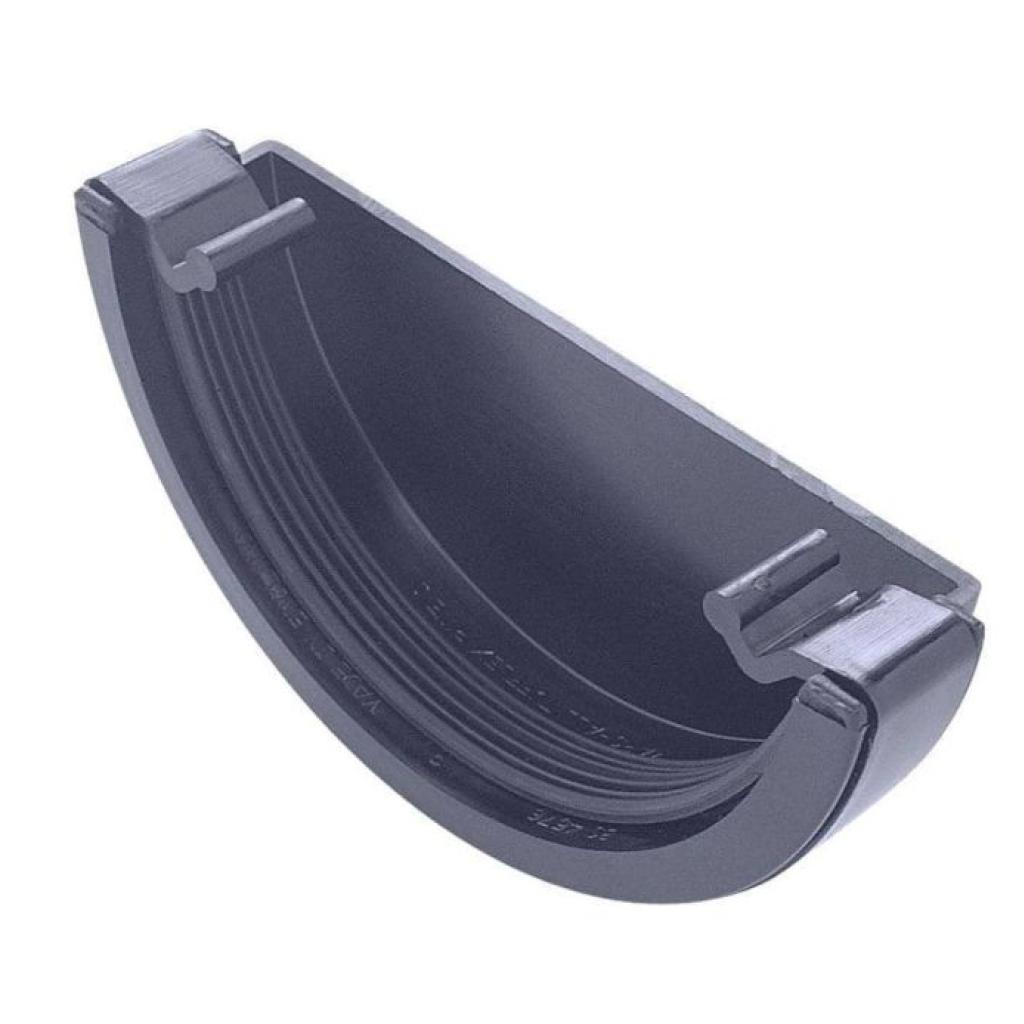 Anthracite Round Gutter Stop End Outlet