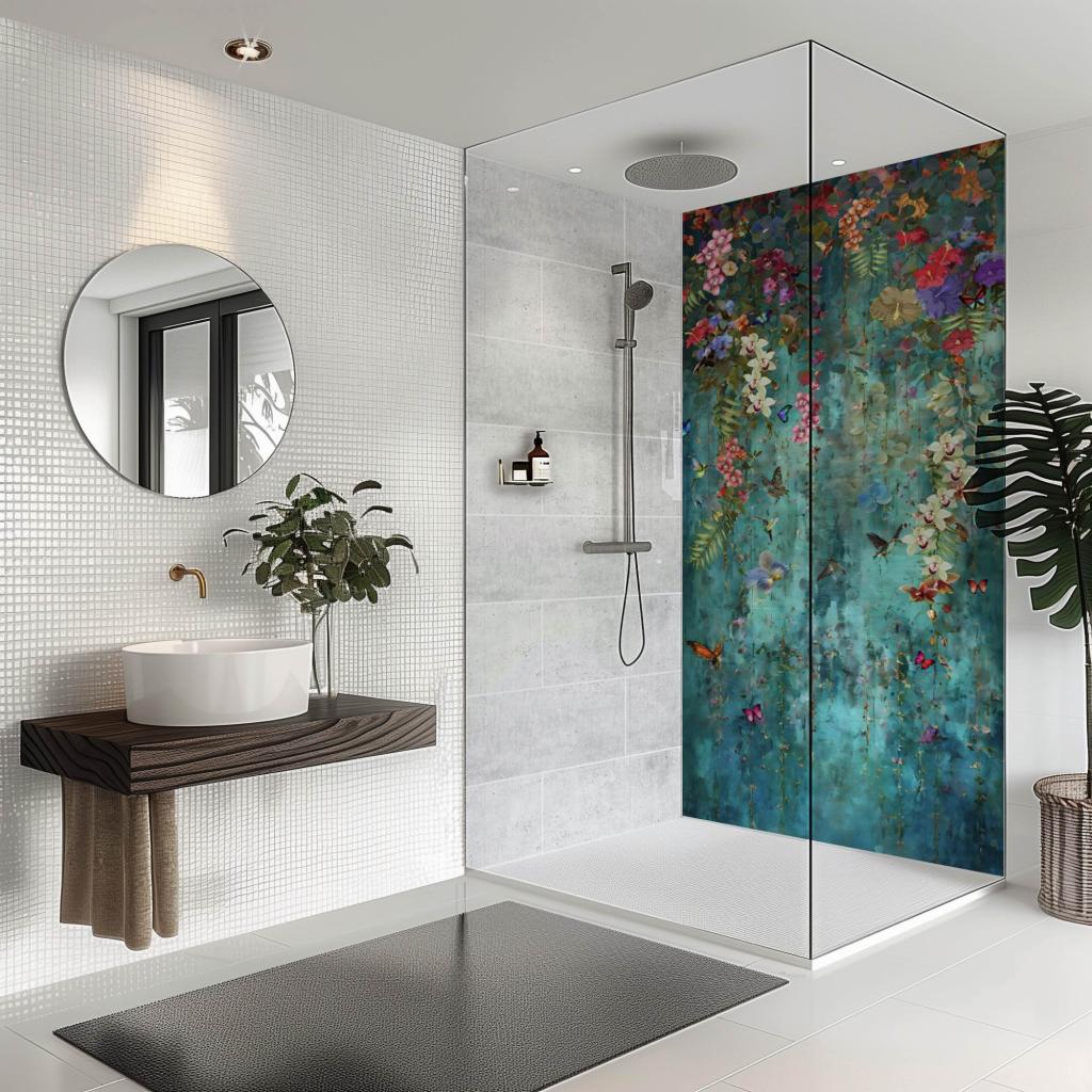 Botanical Cascade Splashbax Shower Panel