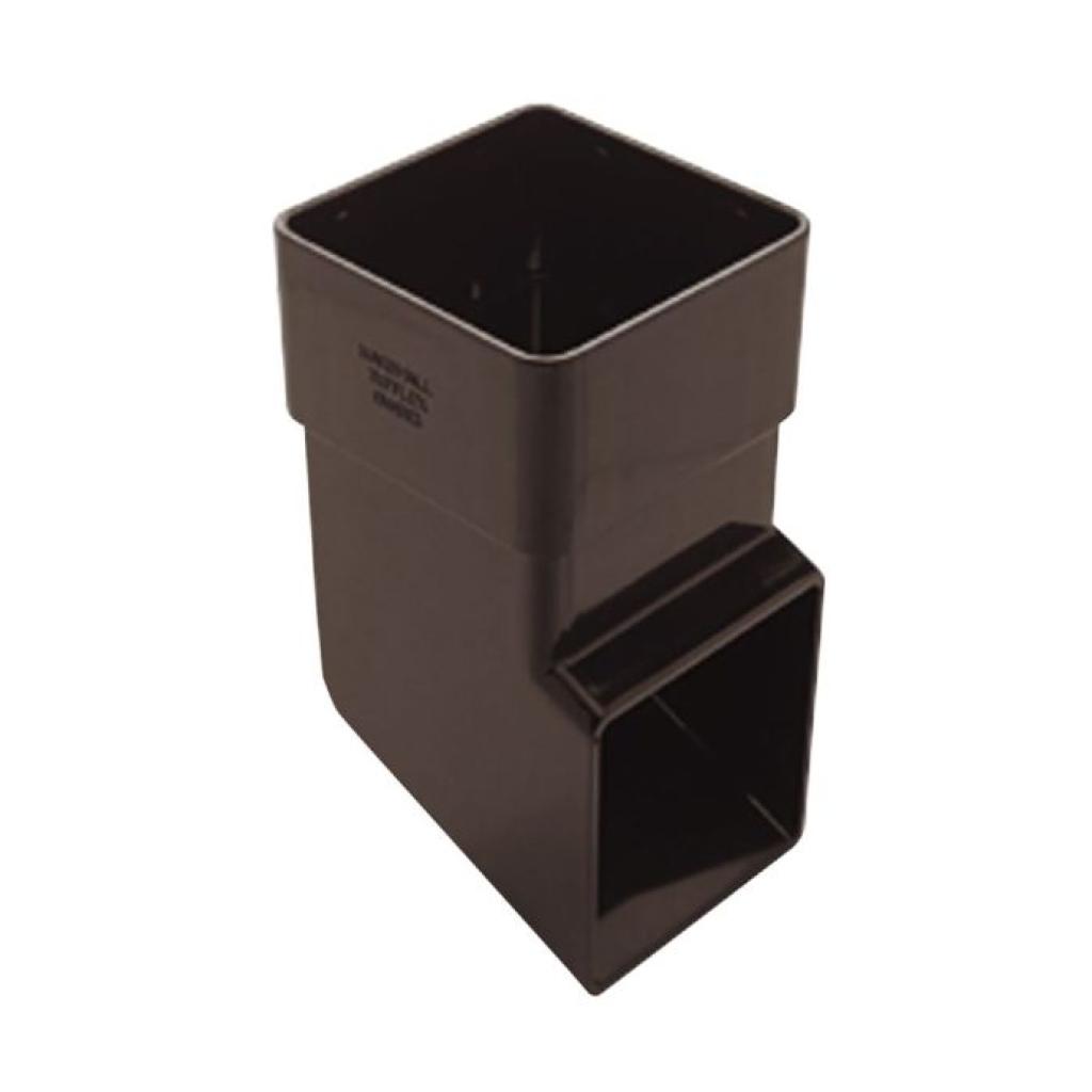 Black Square Down Pipe Clip Flush To Wall