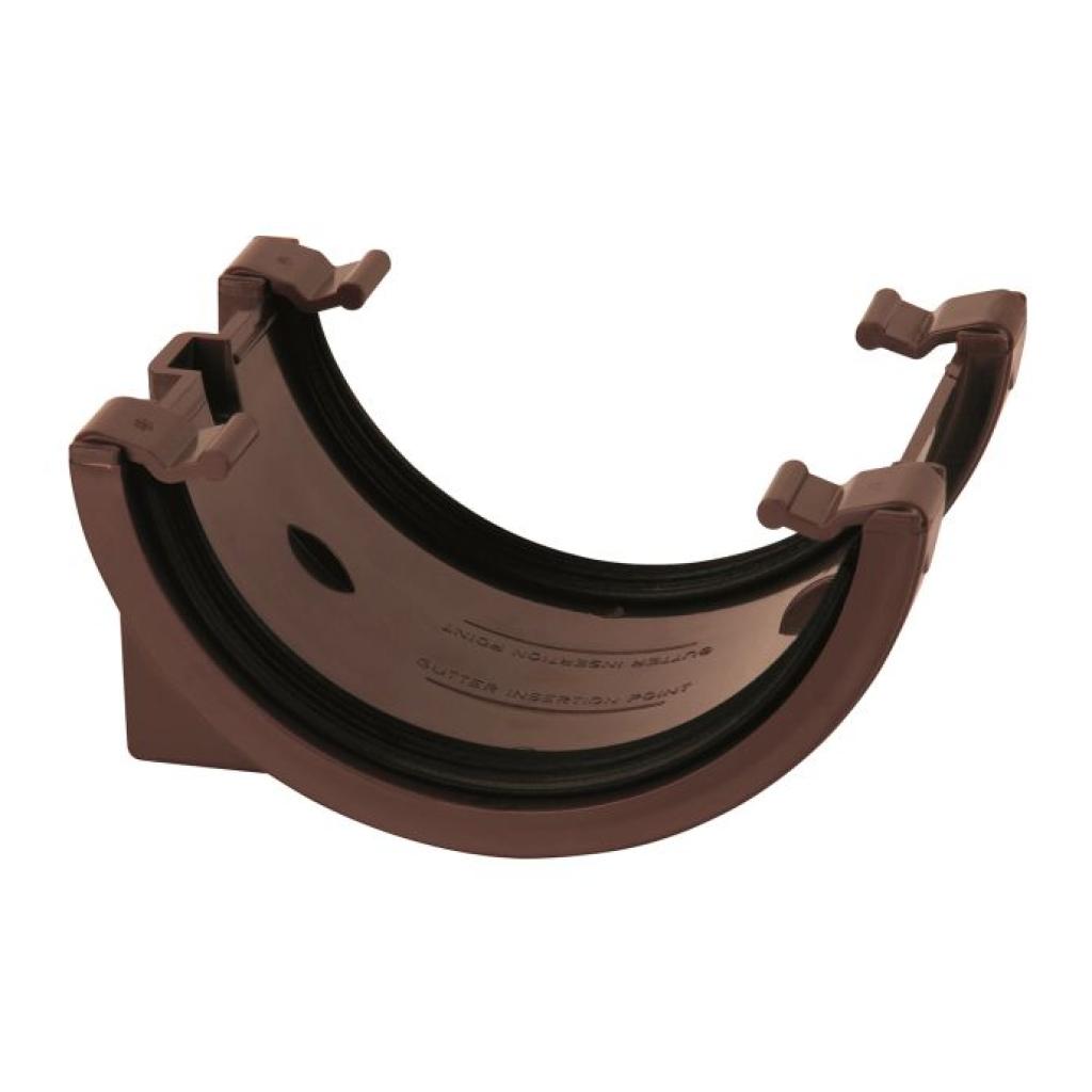 Brown Round Down Pipe Clips