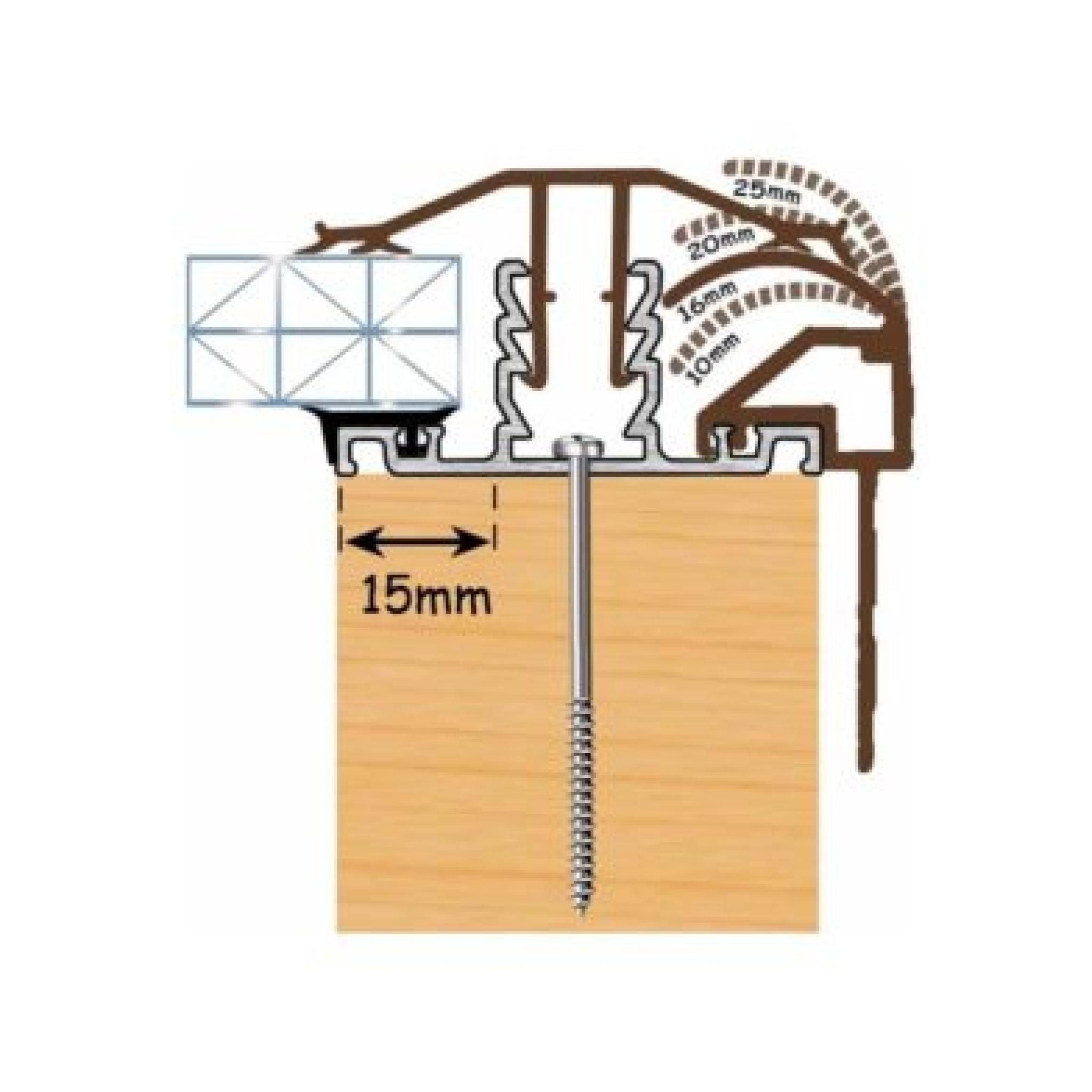 White PVC F-Trim | Glazing Bars