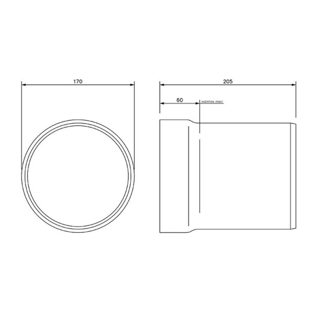 FloPlast Underground Drainage 200mm Gully Riser