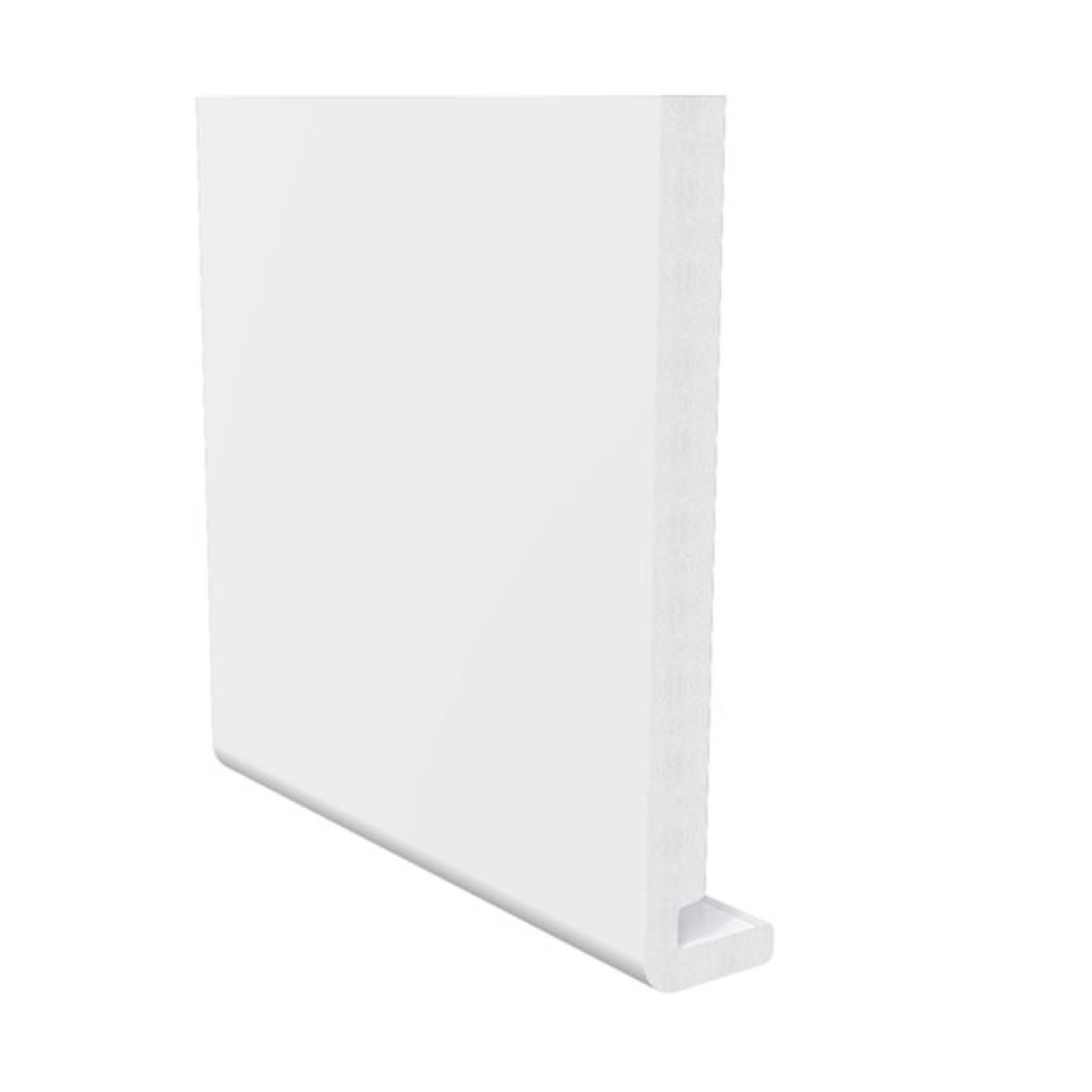 White uPVC Square Replacement Fascia Board - 5m